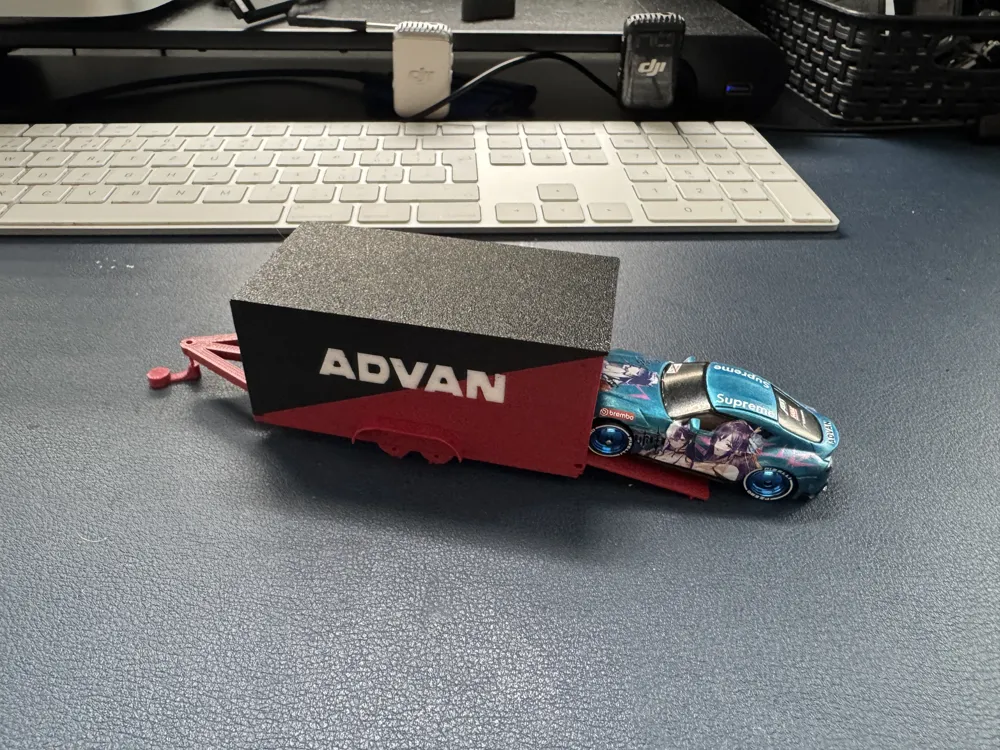 NEW Advan Trailer with door for cars 1/64 , 1:64 by Tomik_808 ...