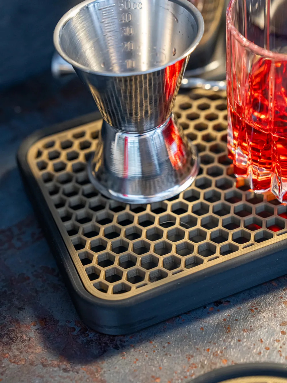 Hexagon Drip tray for your home bar - Free 3D Print Model - MakerWorld