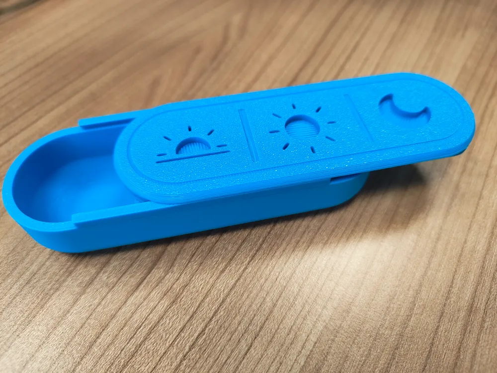 Pill box 3 times a day - Free 3D Print Model - MakerWorld