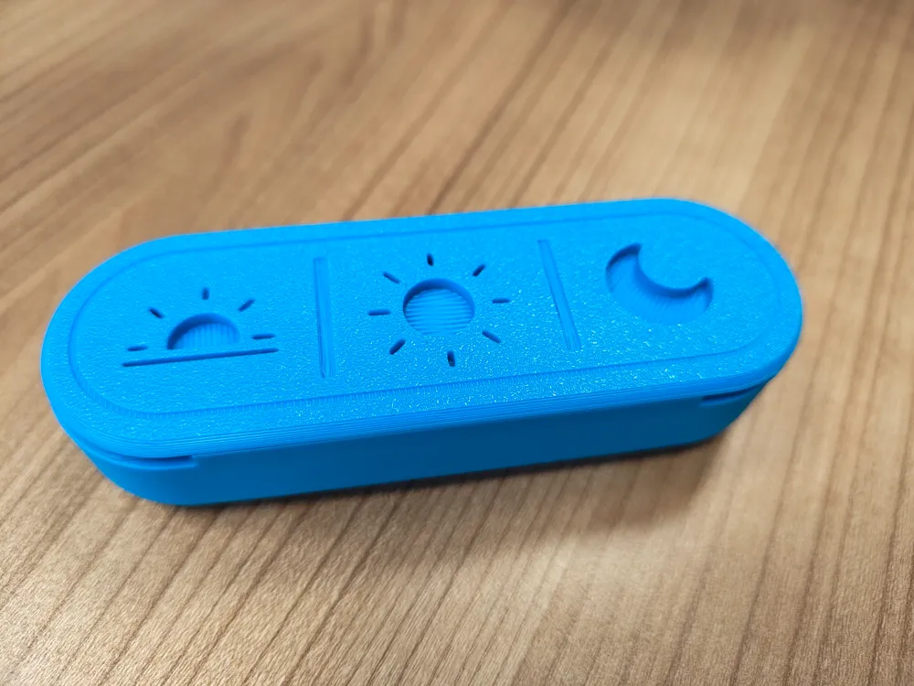 Pill box 3 times a day - Free 3D Print Model - MakerWorld