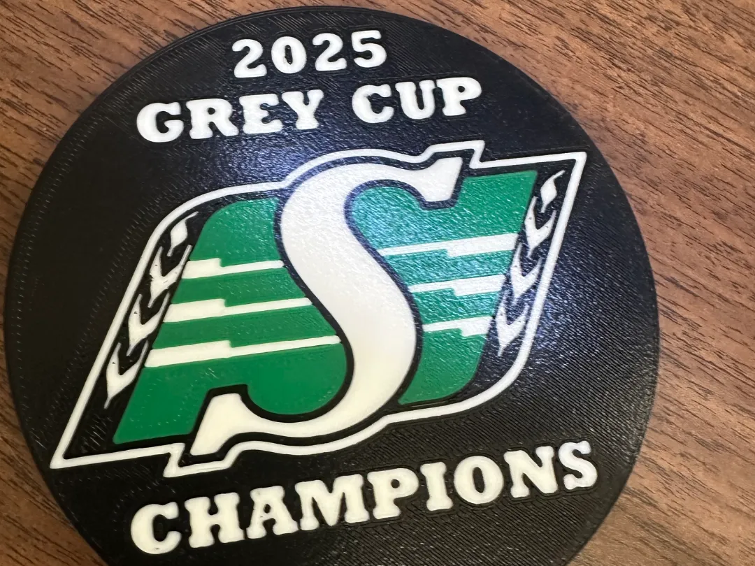 2025 Riders Grey Cup Champions Coaster Set by TJSlayer MakerWorld ...