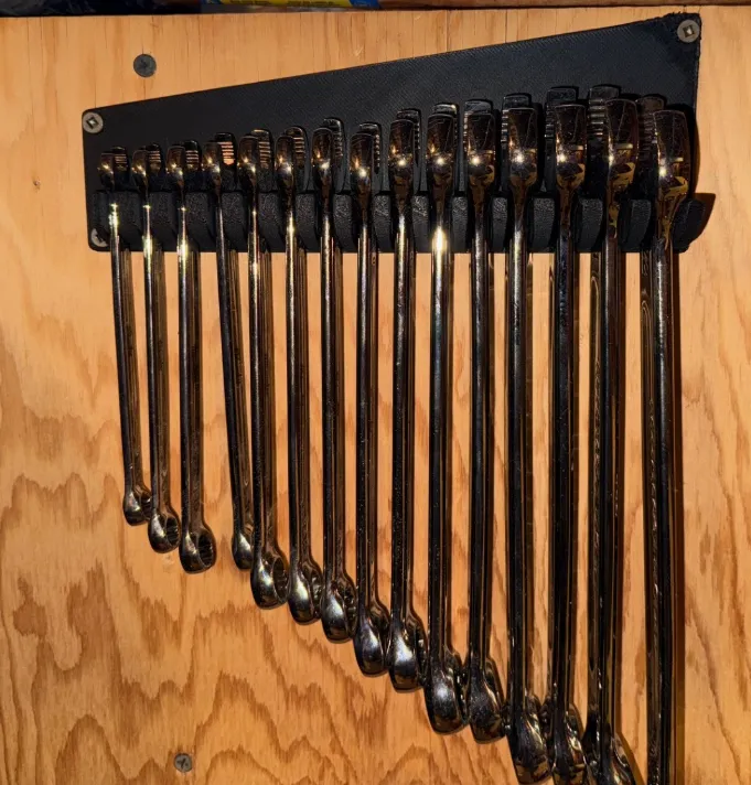 Wall Holder for Milwaukee 15pc Wrench Sets Remixed by maxlap MakerWorld: Download Free 3D Models