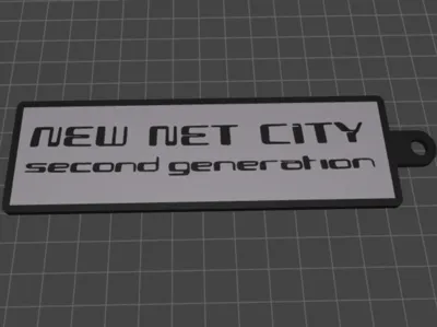 Sega New Net City Second Generation Logo Keychain by Starboy Retro ...