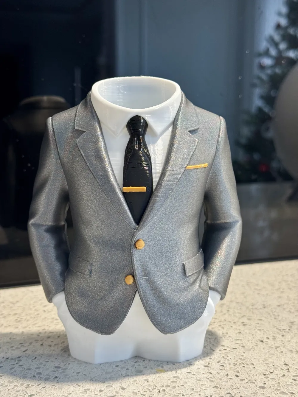 Gentleman Suit Pen Holder - Office Decor Organizer - Free 3D Print ...