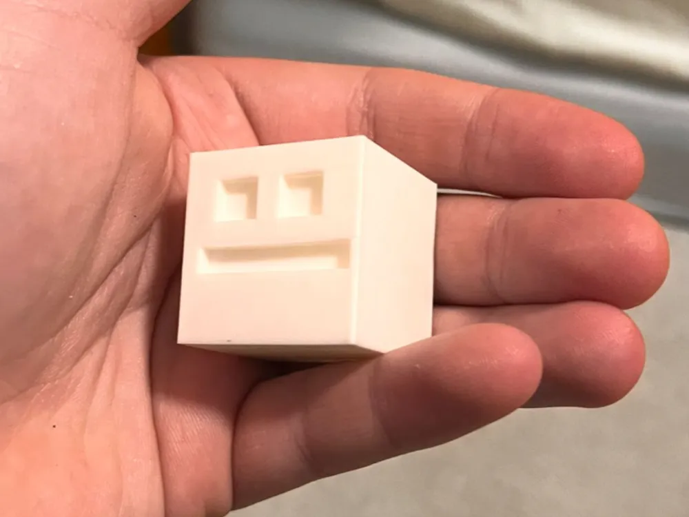 Geometry dash cube - Free 3D Print Model - MakerWorld