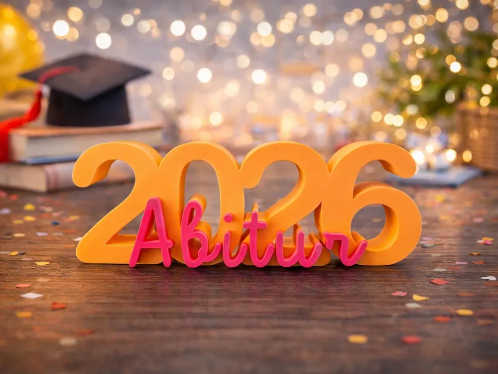 Abitur 2026 - Personal 3D Lettering - Free 3D Print Model - MakerWorld