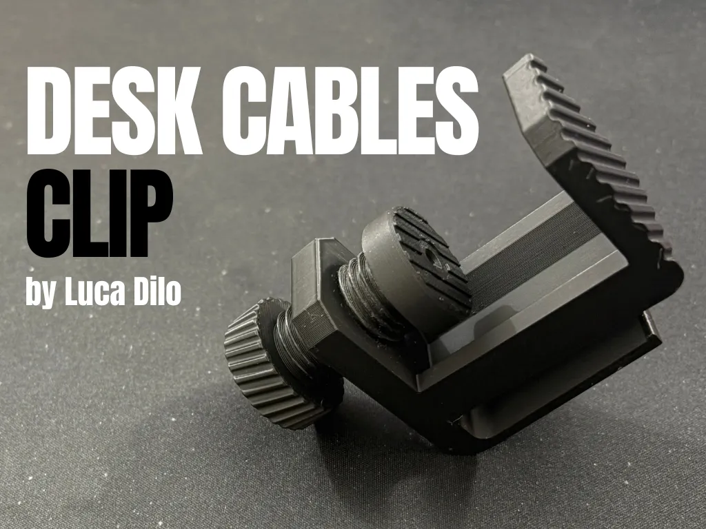 桌面线缆夹 来自 LucaDilo MakerWorld：免费下载 3D 模型