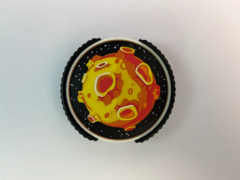 Planets Space Coasters, set of 6 + Coaster Holder - Free 3D Print Model ...