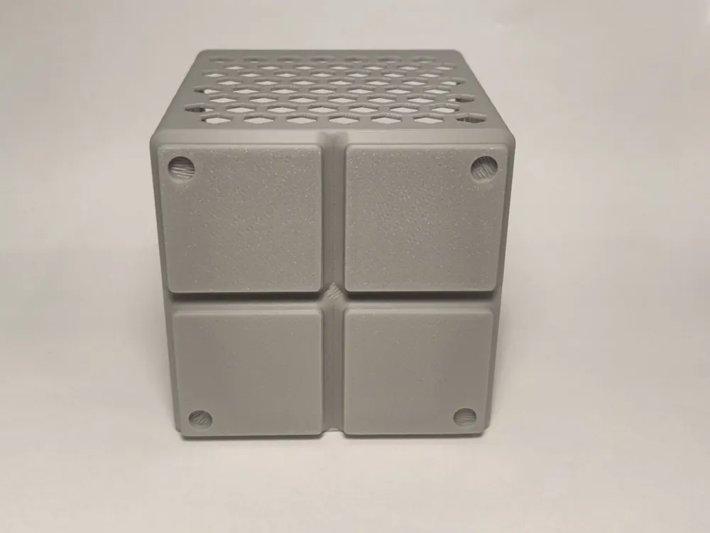 Gridfinity Bin 2x2 - Tall - Hex Wall - Free 3D Print Model - MakerWorld