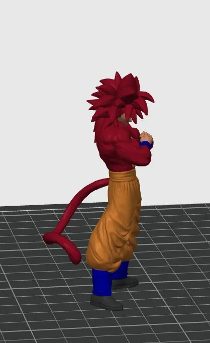 Goku Daima Super Saiyan 4 - Version Adulta por 3D-D2 - MakerWorld