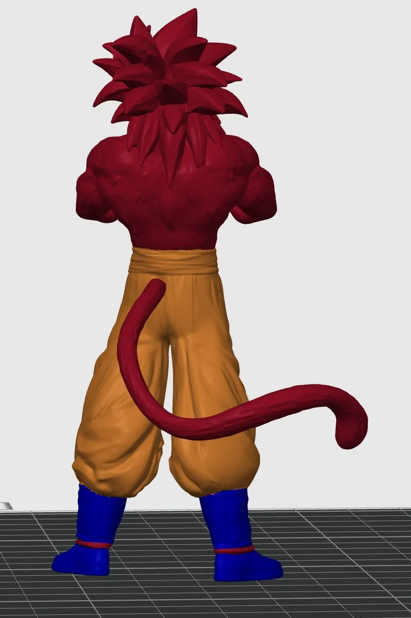 Goku Daima Super Saiyan 4 - Adult Version by 3D-D2 MakerWorld: Download ...