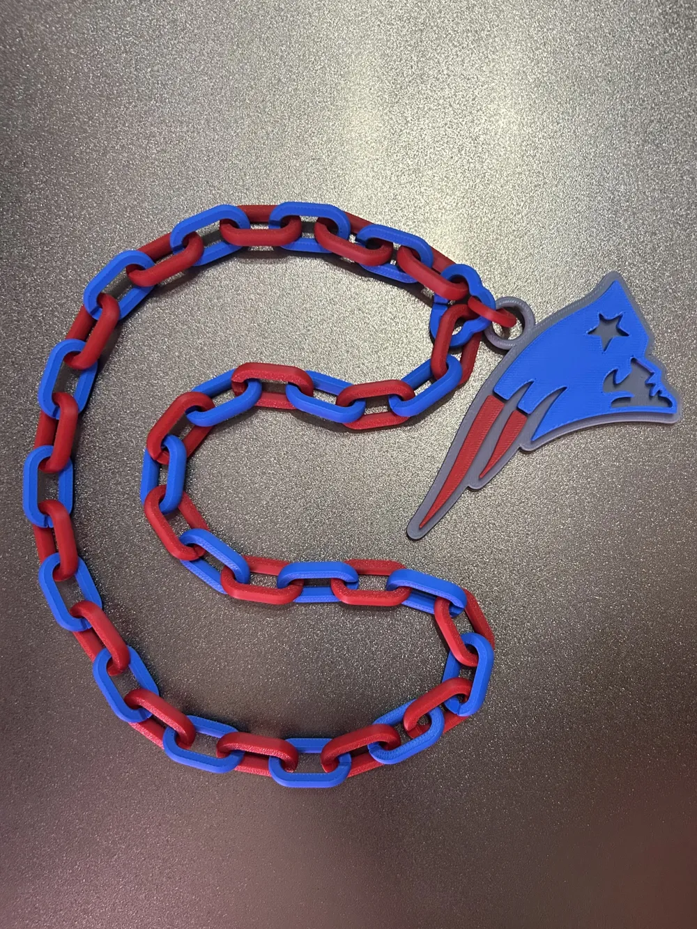 New England Patriots Simple Hype Chain - Free 3D Print Model - MakerWorld