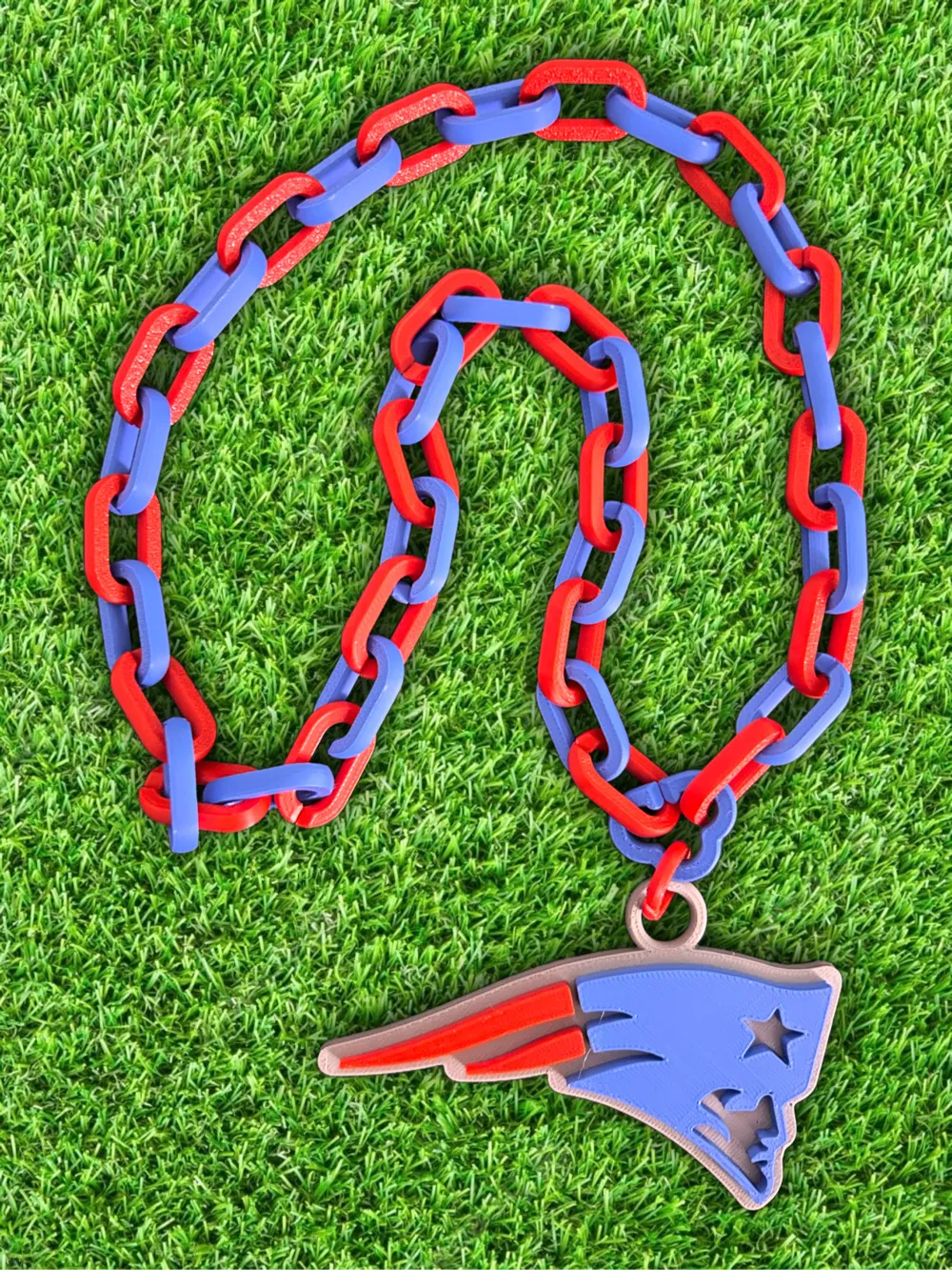 New England Patriots Simple Hype Chain - Free 3D Print Model - MakerWorld