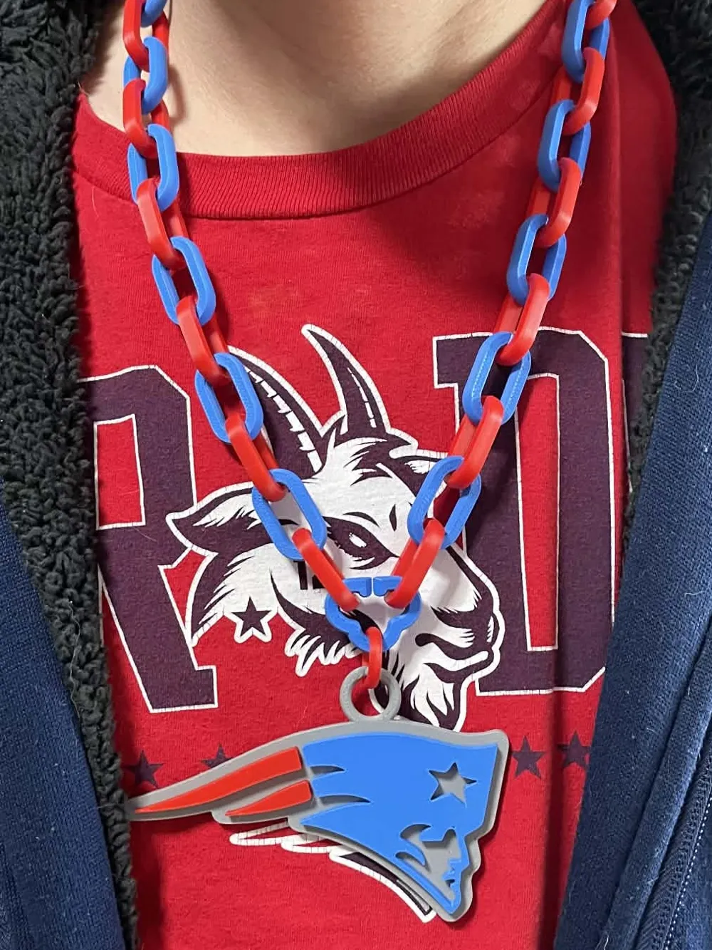 New England Patriots Simple Hype Chain - Free 3D Print Model - MakerWorld