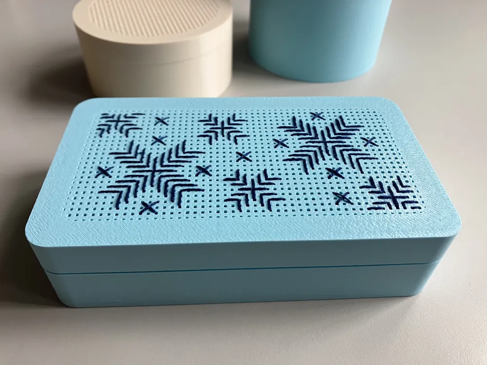 Rectangular Cross Stitch Embroidery Box C1 by prints314 MakerWorld ...