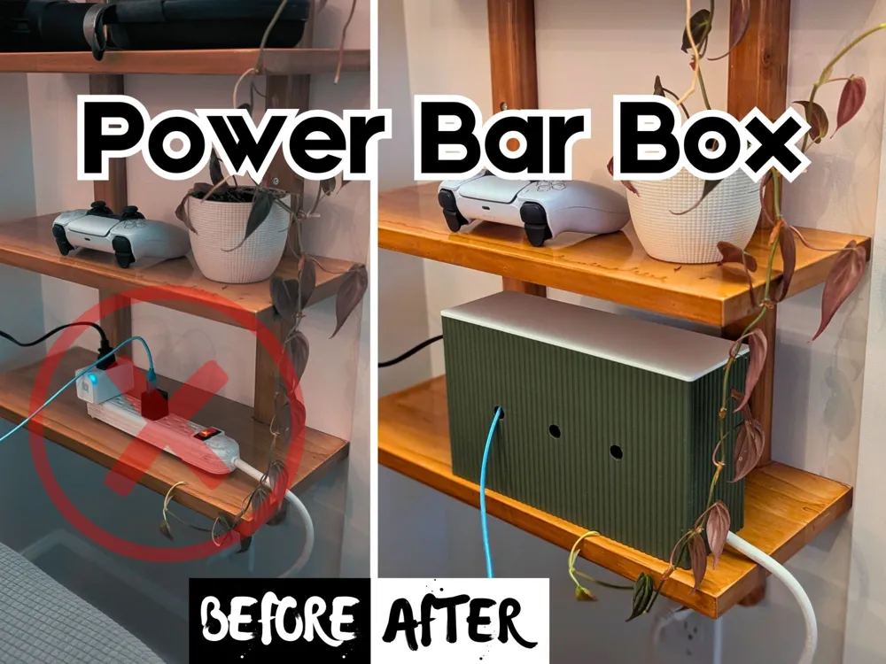 Power Bar Cable Management Box by OP DesignMakerWorld: Download Free 3D ...