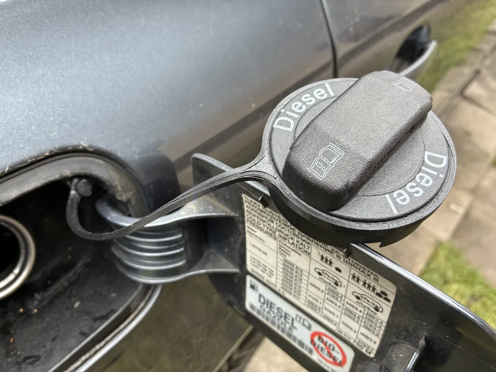 Fuel Cap Tether for VW, Skoda, Audi, Seat - Free 3D Print Model ...