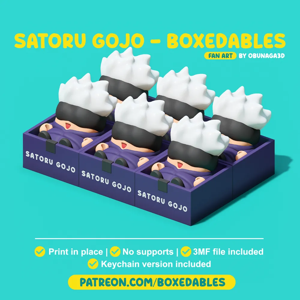 Satoru Gojo - Boxedables by Obunaga3D MakerWorld: Download Free 3D Models