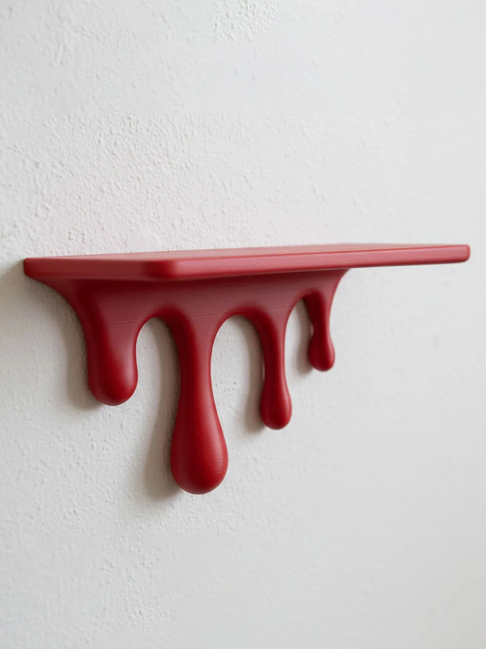 Dripping Wall Shelf – Bold Statement Piece - Free 3D Print Model ...