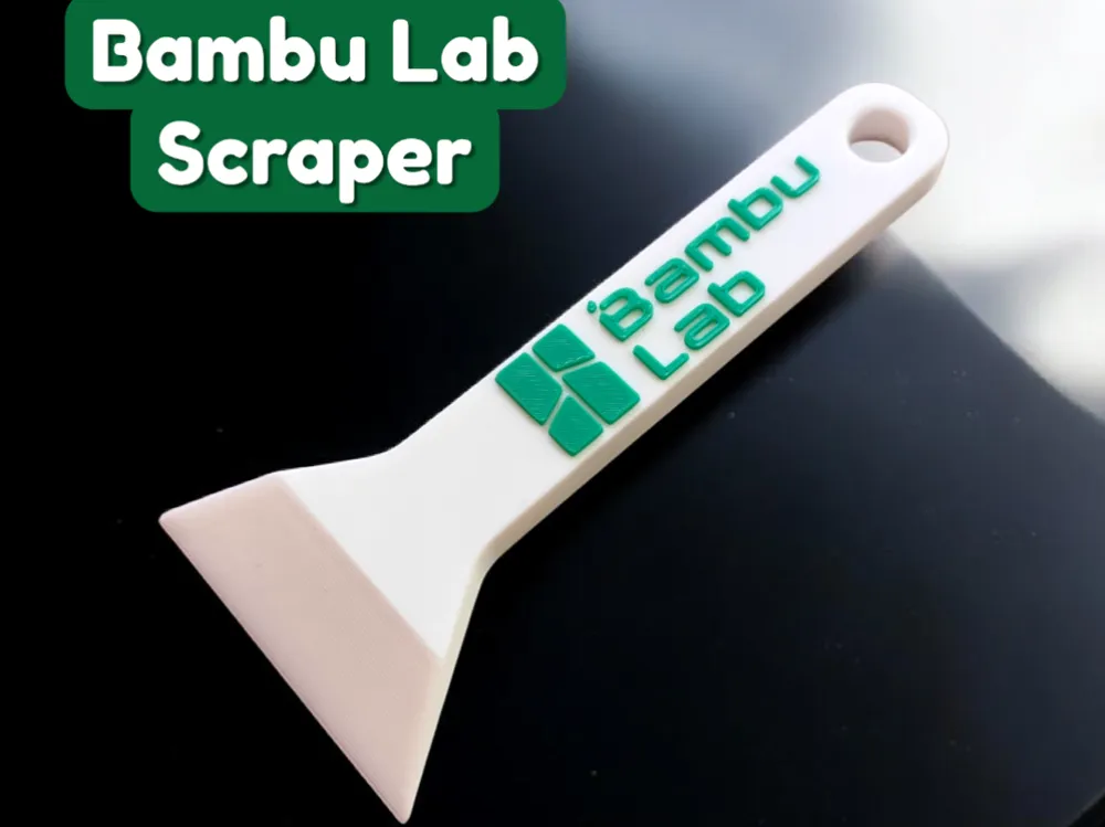 Bambu Lab Build Plate Scraper - Free 3D Print Model - MakerWorld