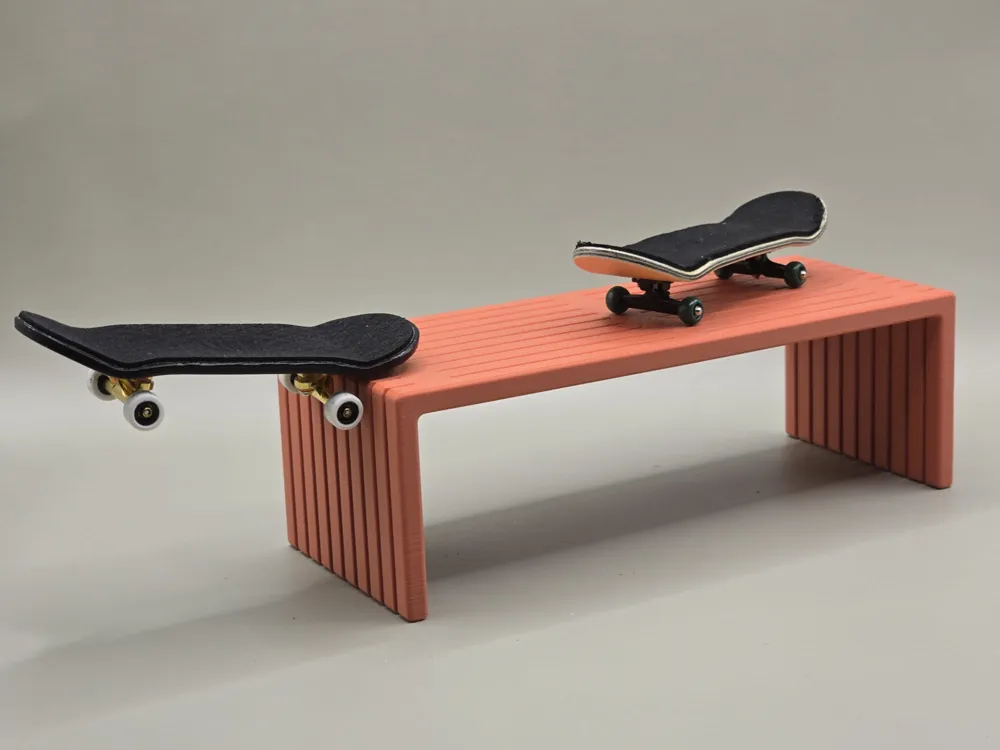 Bench Fingerboard Skate Trick Obstacle - Free 3D Print Model - MakerWorld