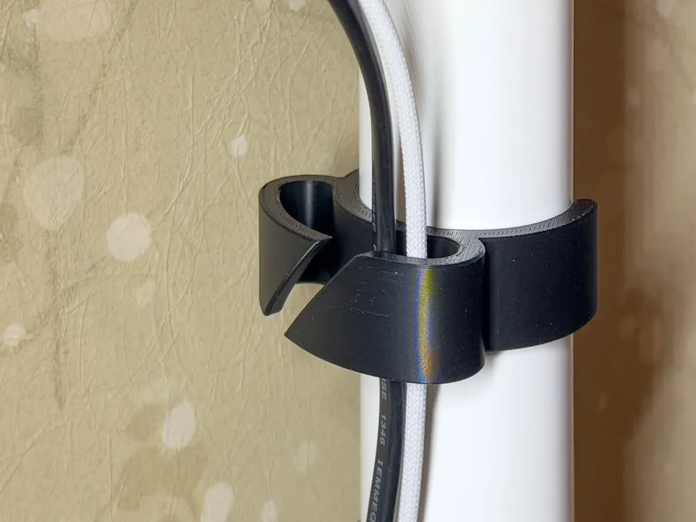 Simple desk leg cable organizer by EYESTUDIO - MakerWorld