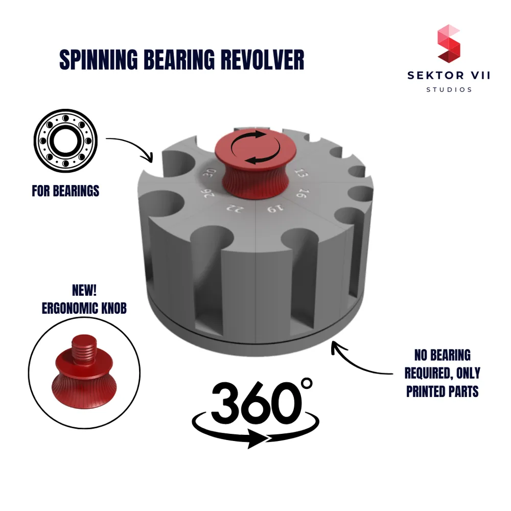 Bearing Organizer / Dispenser / Revolver (modular) - Free 3D Print ...