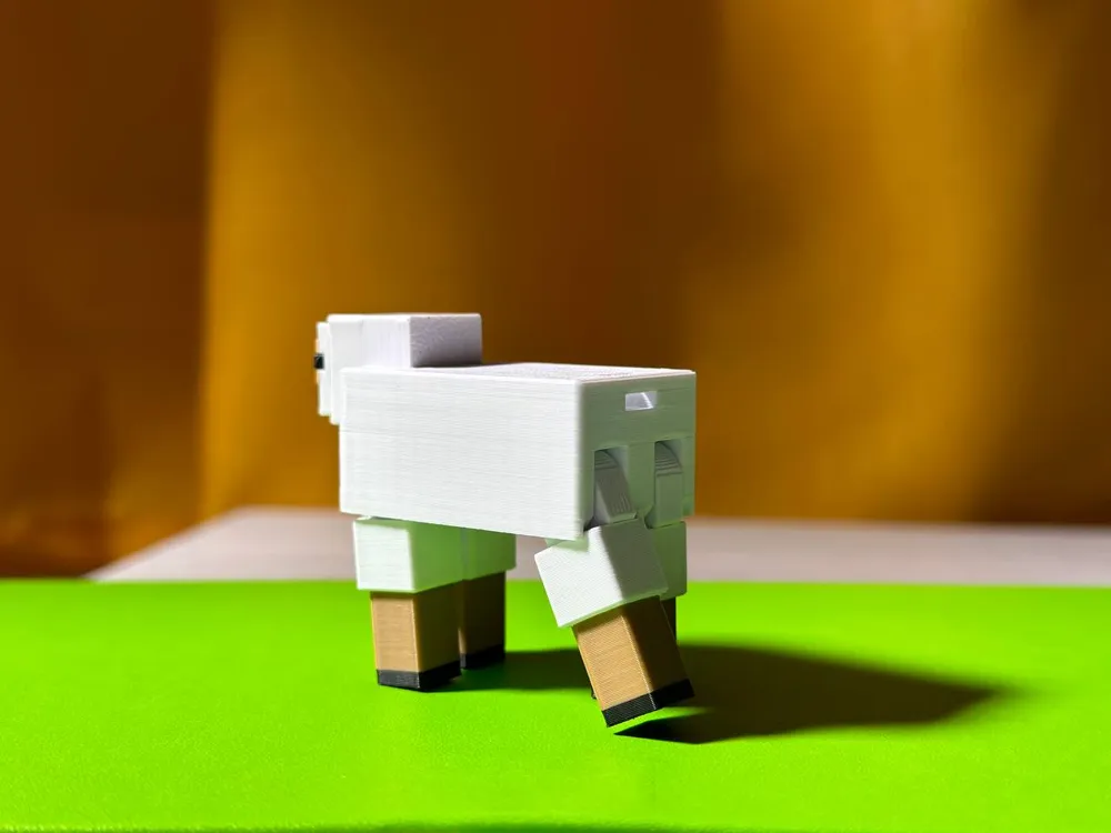 Minecraft Sheep Articulated - Free 3D Print Model - MakerWorld