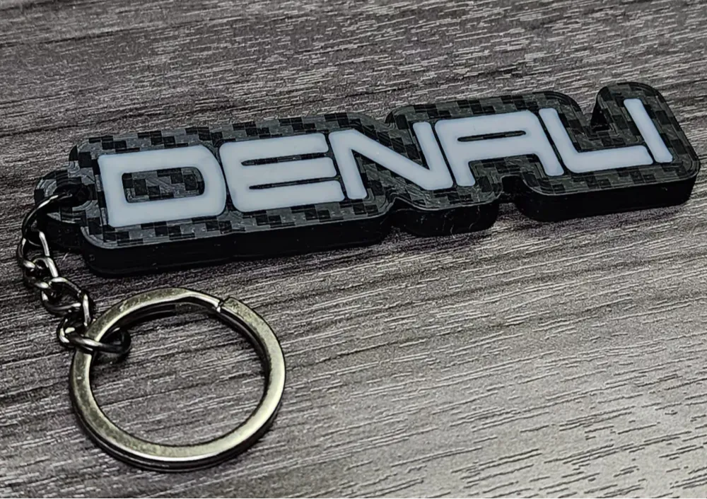GMC Denali Keychain Carbon Fiber Look by Florida Features Digital ...