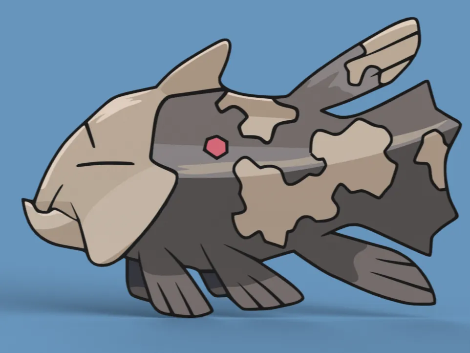 Relicanth Wall Art by Sitsero - MakerWorld