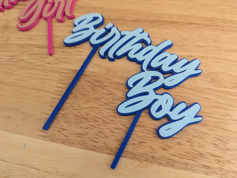 Birthday Boy Cake Topper by Miss 3DP MakerWorld: Download Free 3D Models