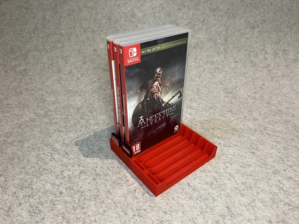 Games stand holder for Nintendo Switch / Switch2 - Free 3D Print Model ...