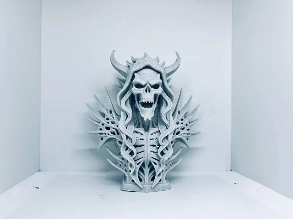 Cursed Overlord Bust - Free 3D Print Model - MakerWorld
