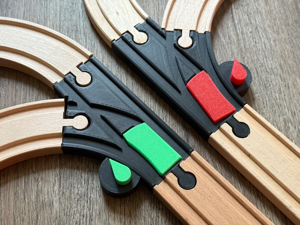 Geared Train Track Switch (Brio, IKEA, Hape, etc.) by dialed in ...
