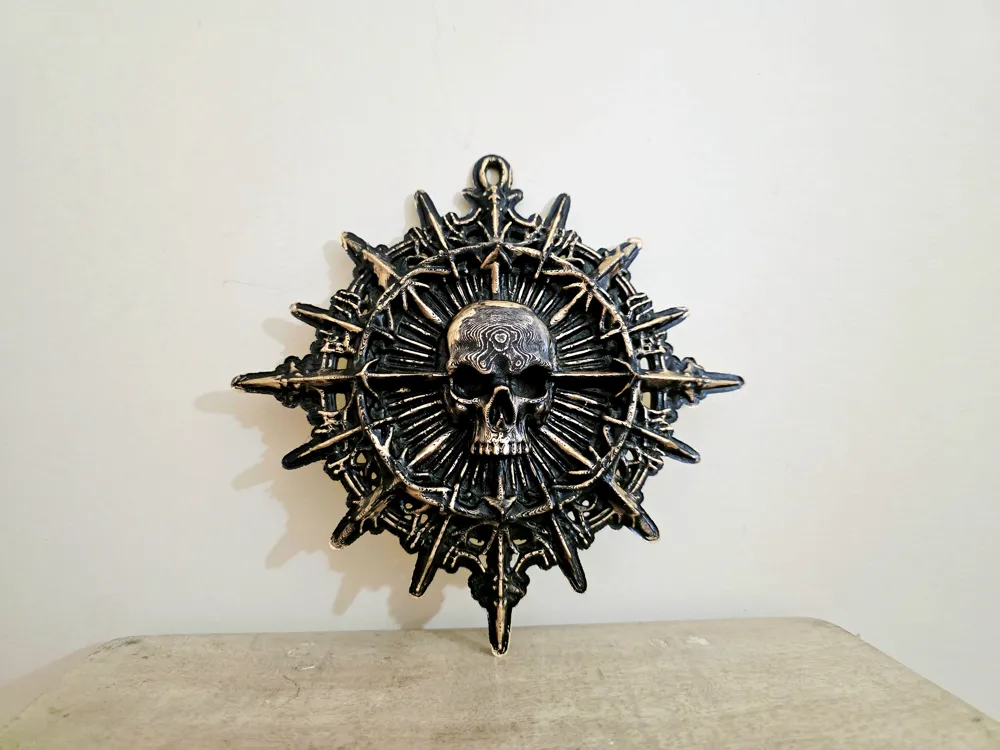 Gothic Skull Wall Art - Free 3D Print Model - MakerWorld