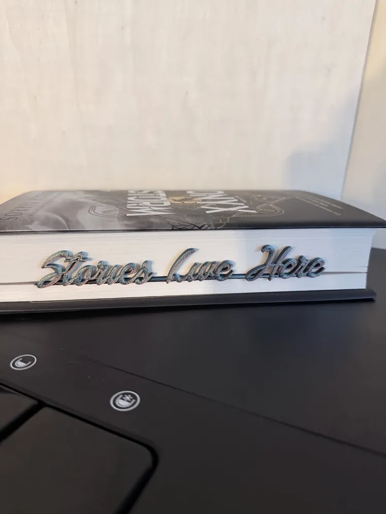 Bookmark Book Edge Stories Live Here - Free 3D Print Model - MakerWorld