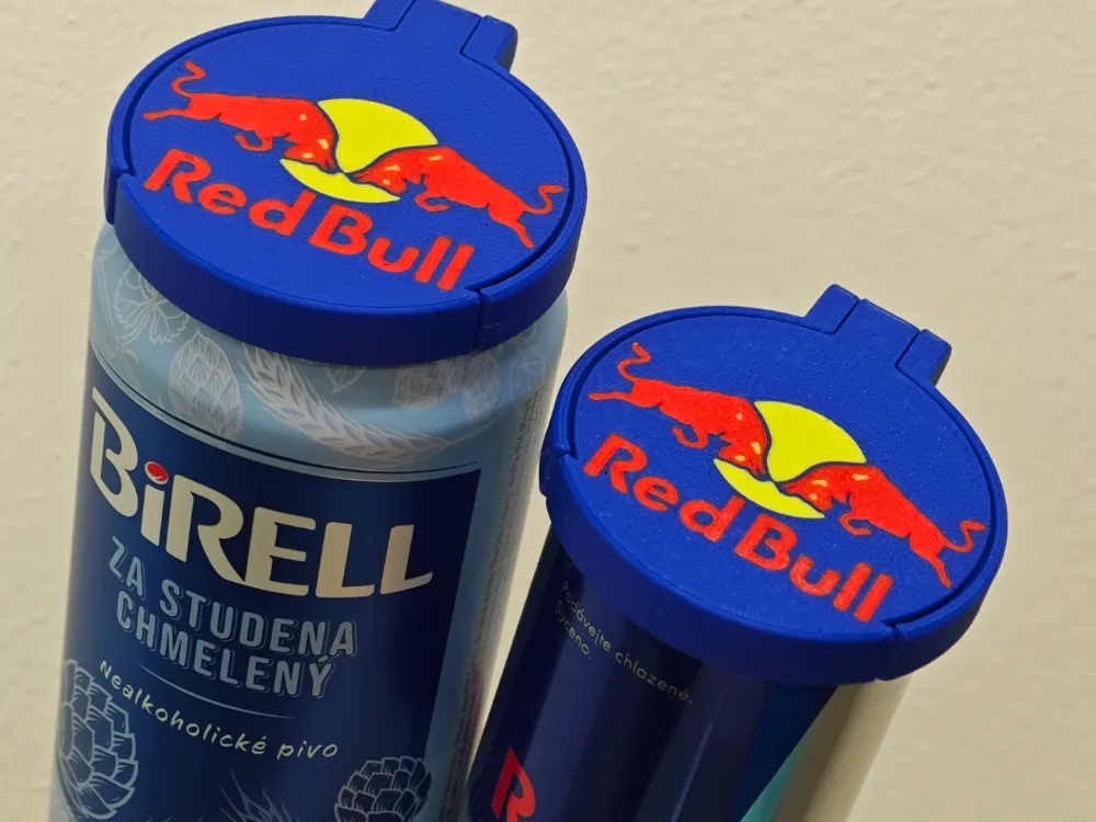 Red Bull can lid print in Place - Free 3D Print Model - MakerWorld