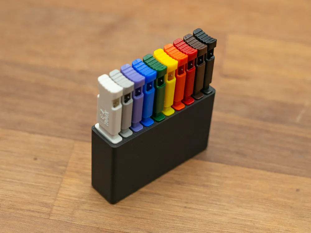 Customizable holder for micro hooks by flummer - MakerWorld