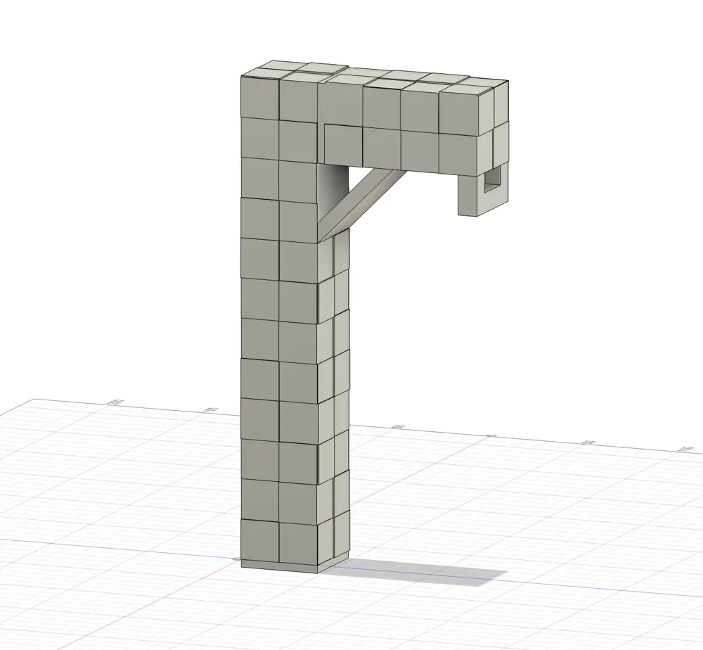 Wall Bracket & Hanger (For Minecraft Lantern) - Free 3D Print Model ...