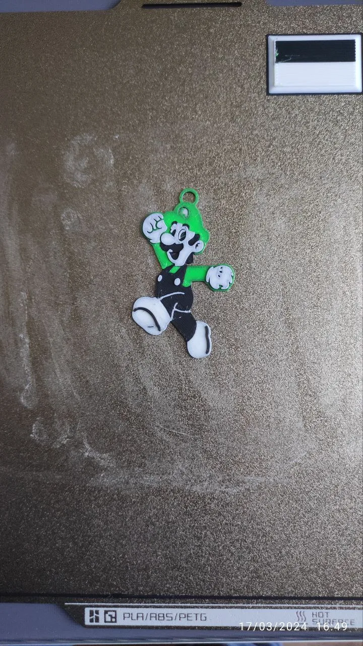 Luigi keychain by Emoji3D - MakerWorld