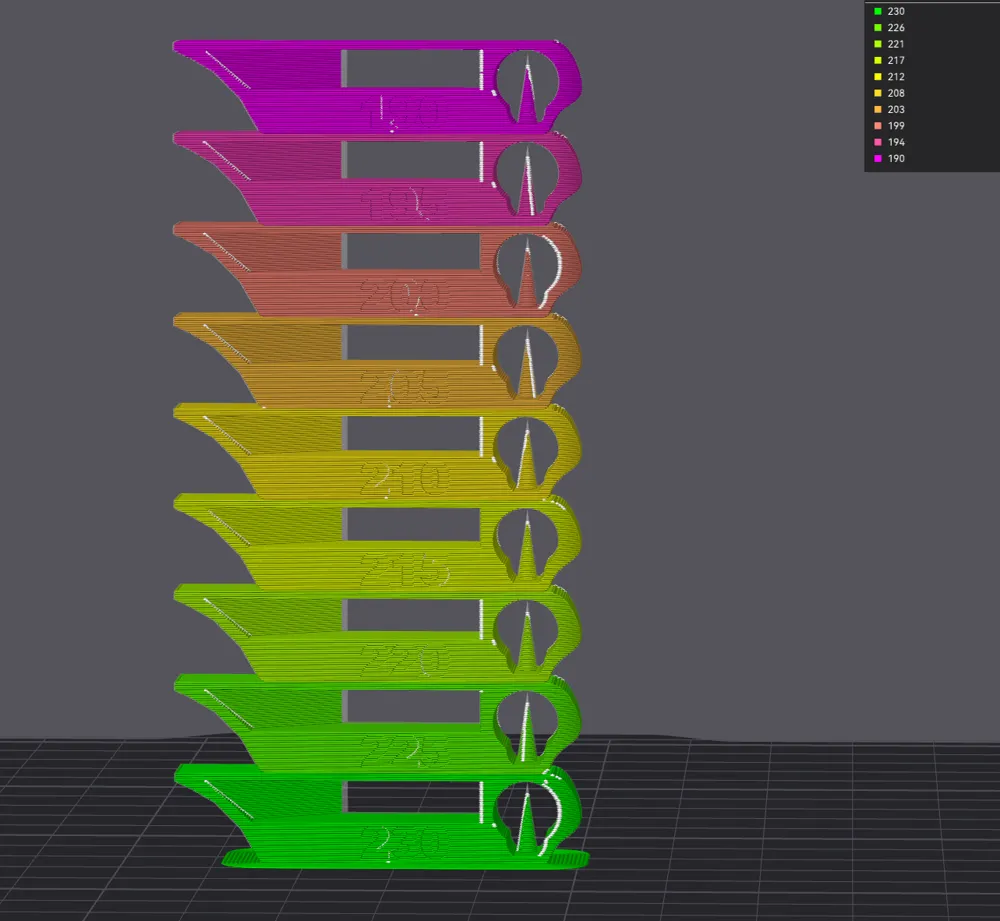 PLA/PETG - ABS/ASA Temperature Tower - Free 3D Print Model - MakerWorld