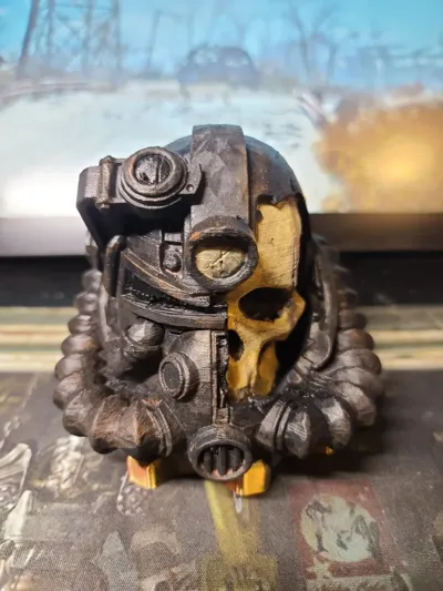 Fallout Battle Worn T51-b Power Armor Helmet (Reimagined) by ...