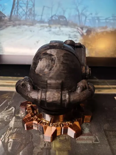 Fallout Battle Worn T51-b Power Armor Helmet (Reimagined) by ...