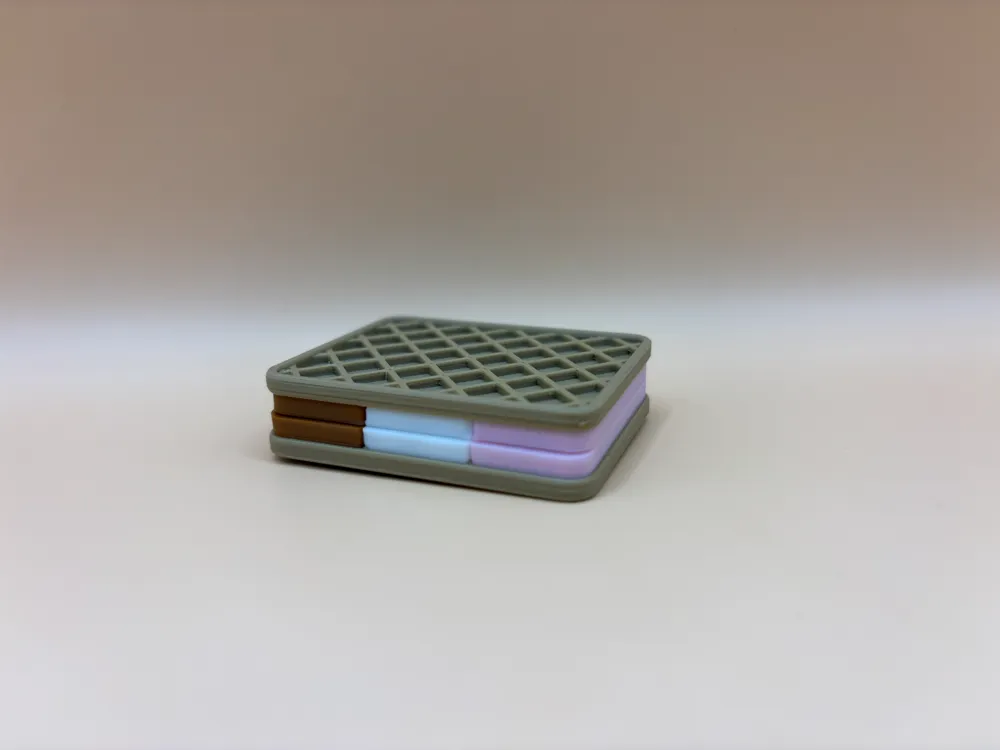 Neapolitan Ice Cream Sandwich Fidget Slider by 3deeznuts MakerWorld ...