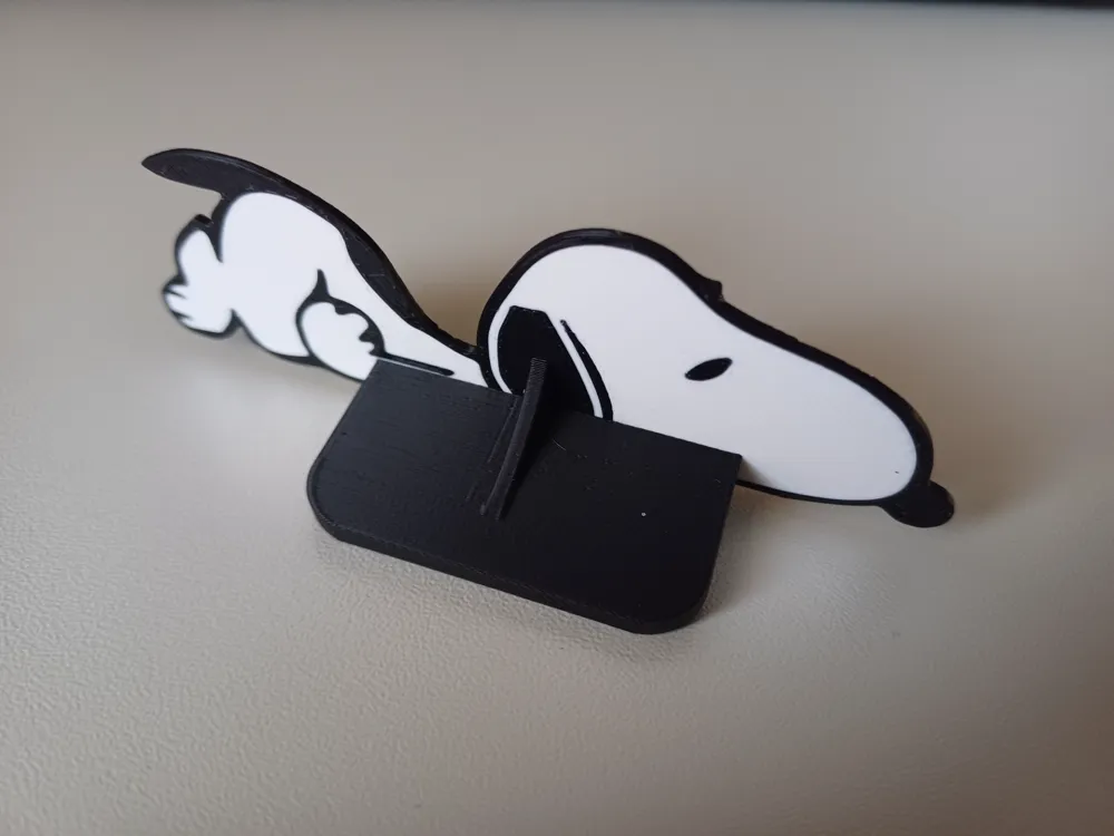 Snoopy on monitor with stand - Free 3D Print Model - MakerWorld