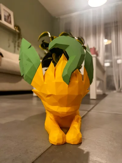 Leafeon Pokemon Planter Redesigned by PEL3D MakerWorld: Download Free ...