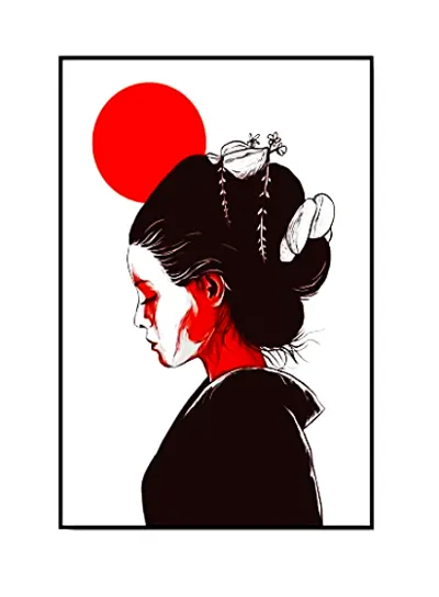 Japanese Geisha Art HueForge by peterow - MakerWorld