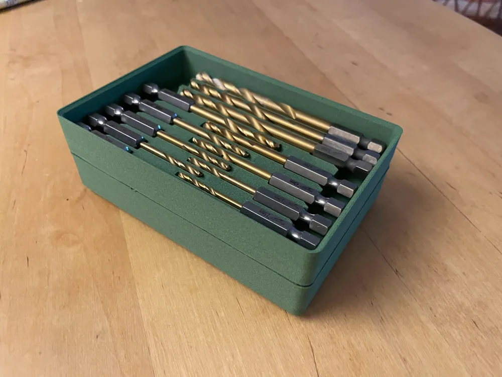 Gridfinity Milwaukee hex drill bit holder metric Remixed by skrivkunnig ...