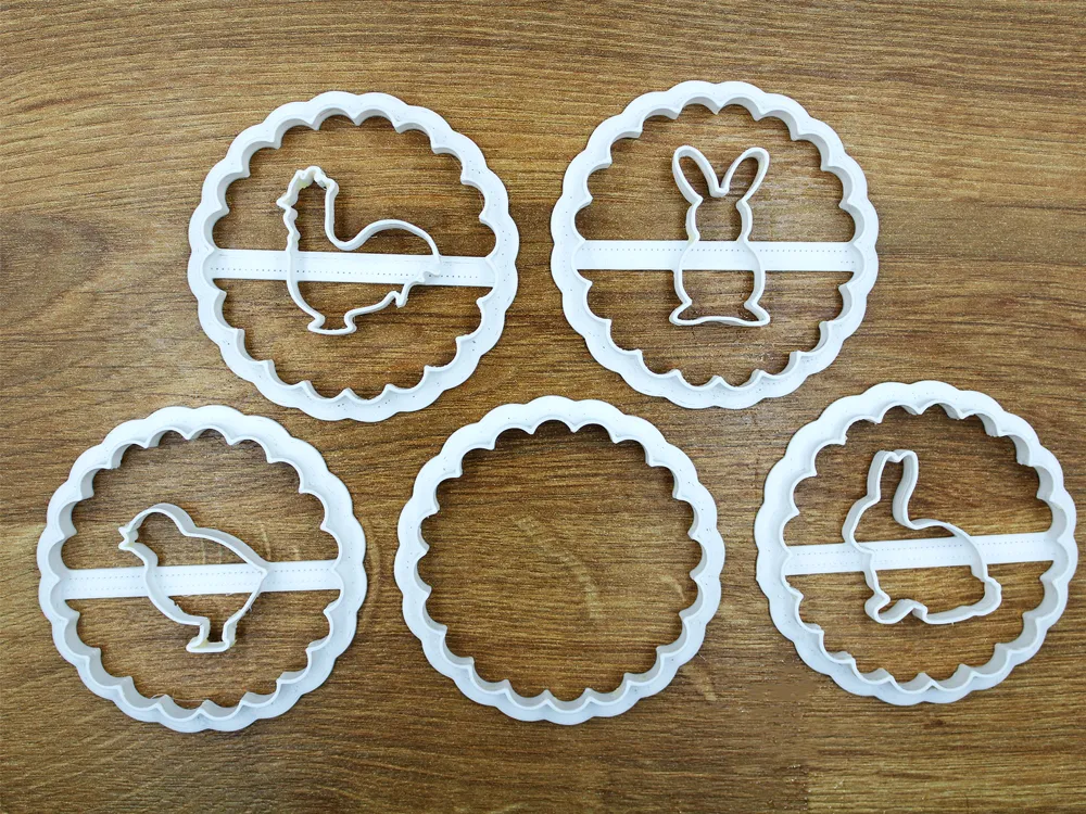 Easter Cookie cutter set of 4 Piece Linzer Linser by MyVersum - MakerWorld