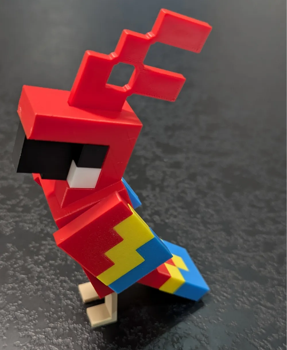Minecraft Red Parrot by DemiGod2B MakerWorld: Download Free 3D Models